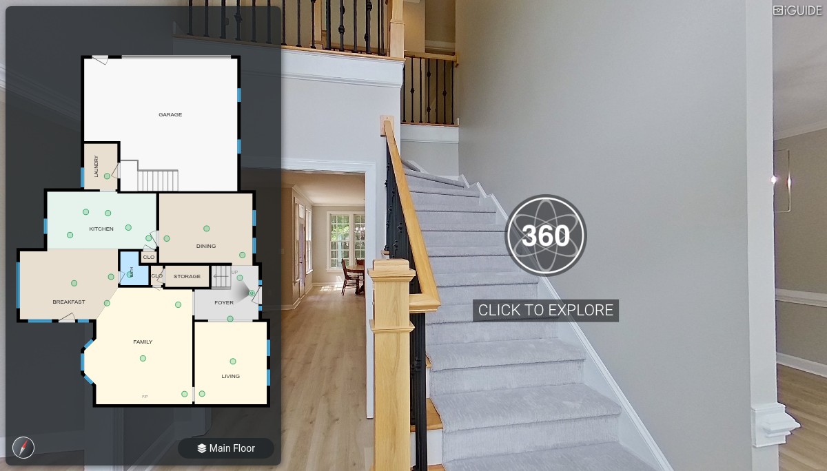 iGUIDE 3D Tour for 1003 Wicksteed Ct, Apex, NC
