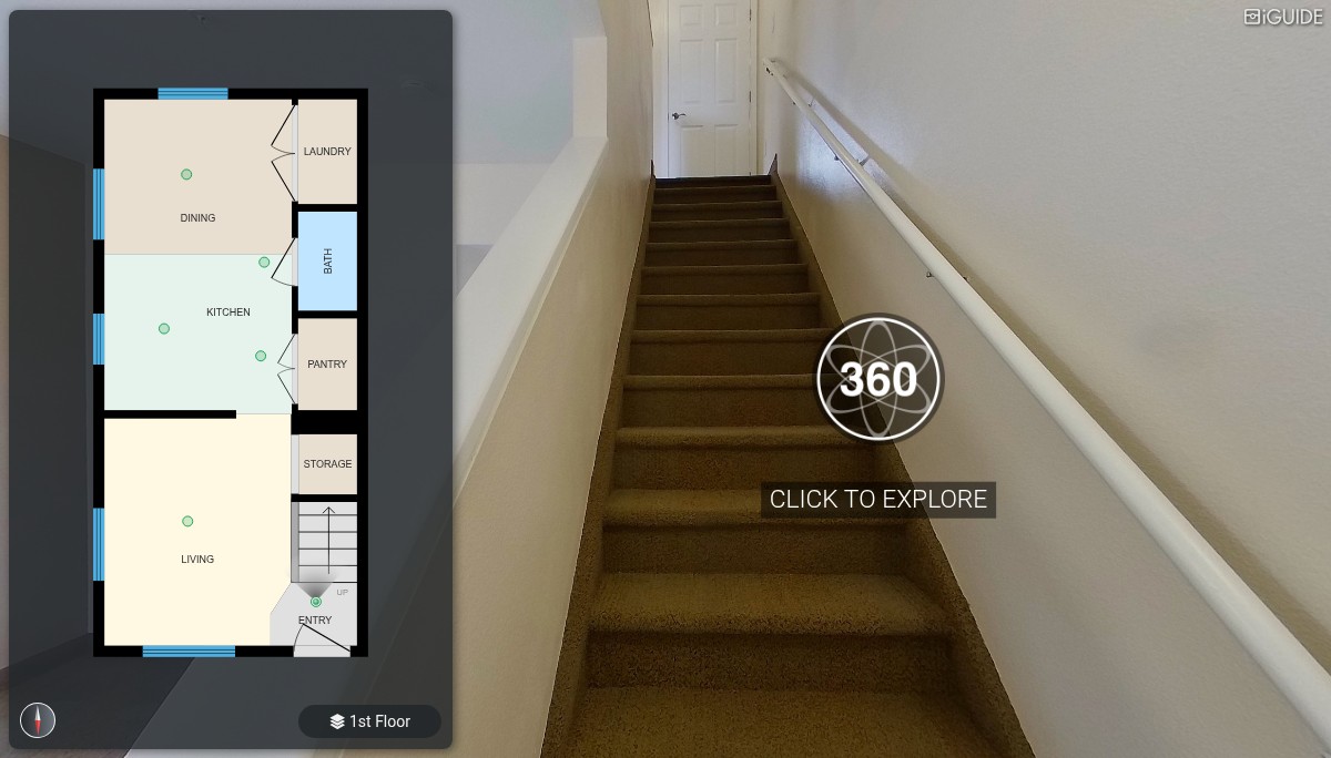 iGUIDE 3D Tour for University Village End Townhouse