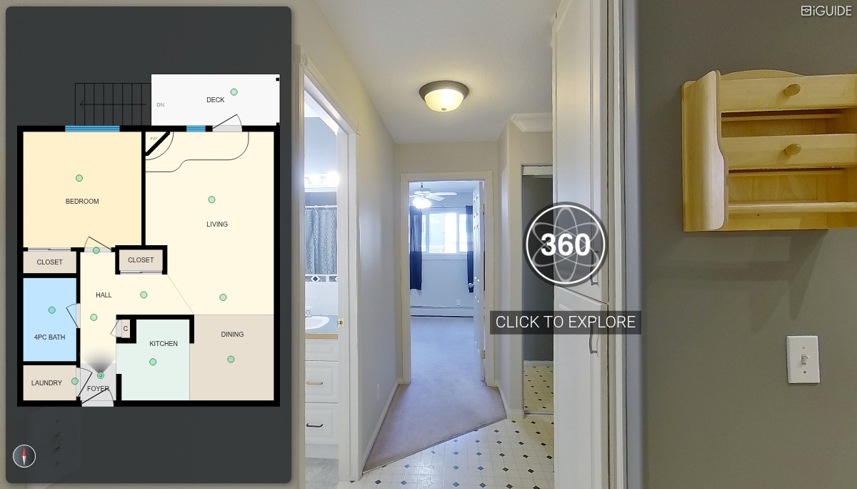 iGUIDE 3D Tour for 102-5519 Kerry Wood Dr, Red Deer, AB