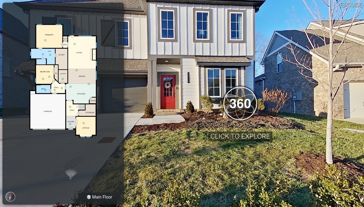 iGUIDE 3D Tour for 1049 Fallow Rd, Mt. Juliet, TN