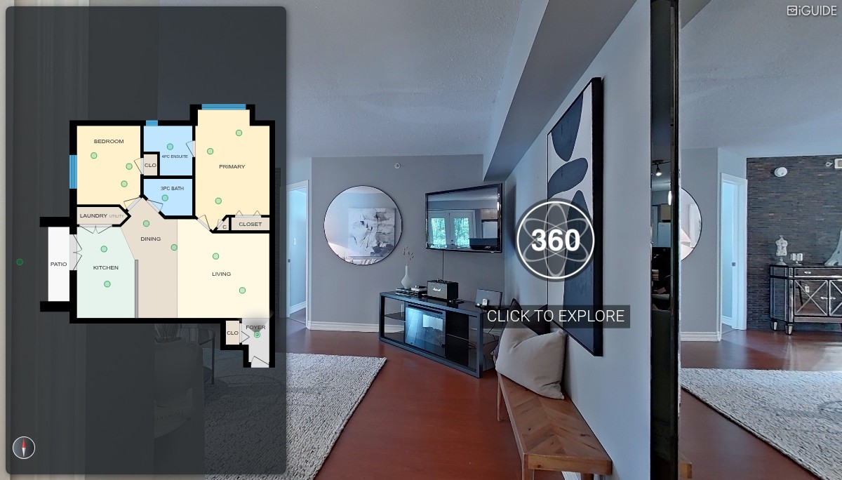 iGUIDE 3D Tour for 110-2055 Appleby Line, Burlington, ON