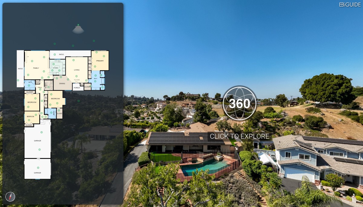 iGUIDE 3D Tour for 11978 Paseo Fuerte, El Cajon, CA