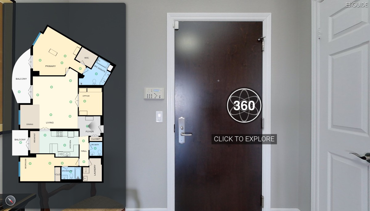 iGUIDE 3D Tour for 1302-1135 Royal York Ct, Toronto, ON