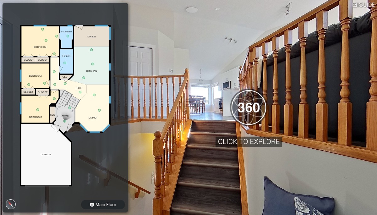 iGUIDE 3D Tour for 134 Bow Ridge Ct, Cochrane, AB