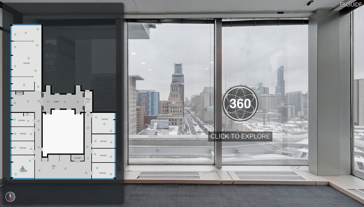 iGUIDE 3D Tour for 1400-200 University Ave, Toronto, ON