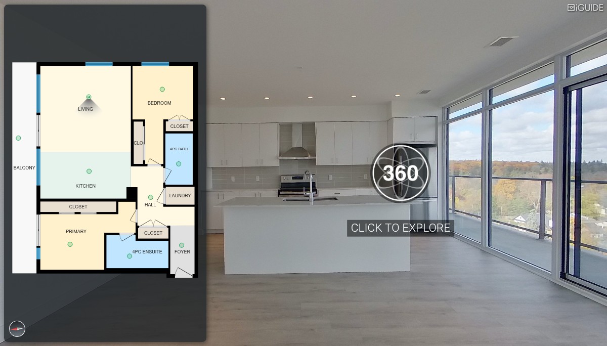 iGUIDE 3D Tour for 1501-15 Glebe St, Cambridge, ON