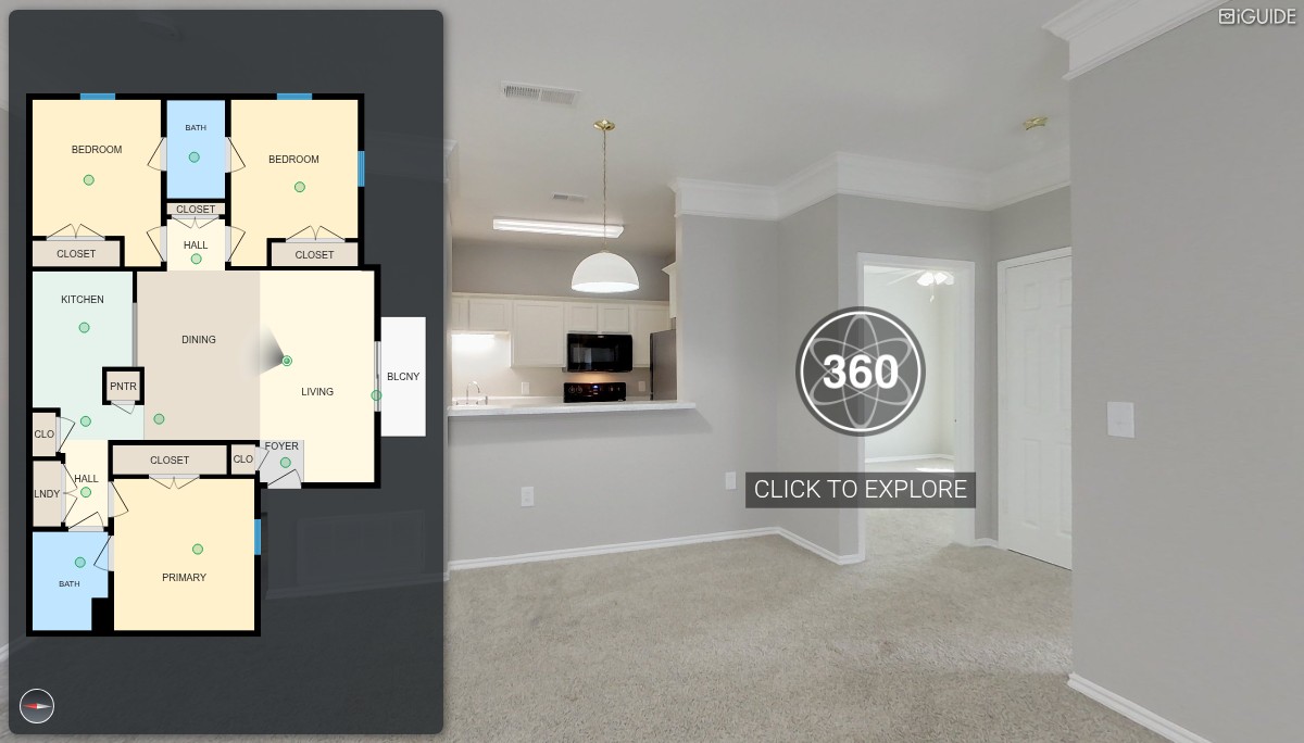 iGUIDE 3D Tour for Meadow Parc - Three Bedroom / Two Bath