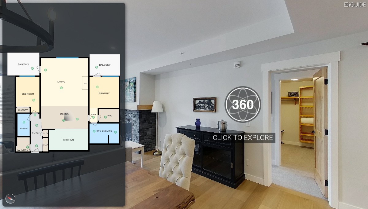 iGUIDE 3D Tour for 204B-1012 Spring Creek Dr, Canmore, AB