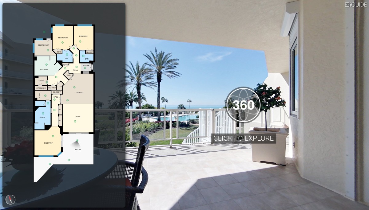 iGUIDE 3D Tour for 212-2185 Gulf of Mexico Dr, Longboat Key, FL