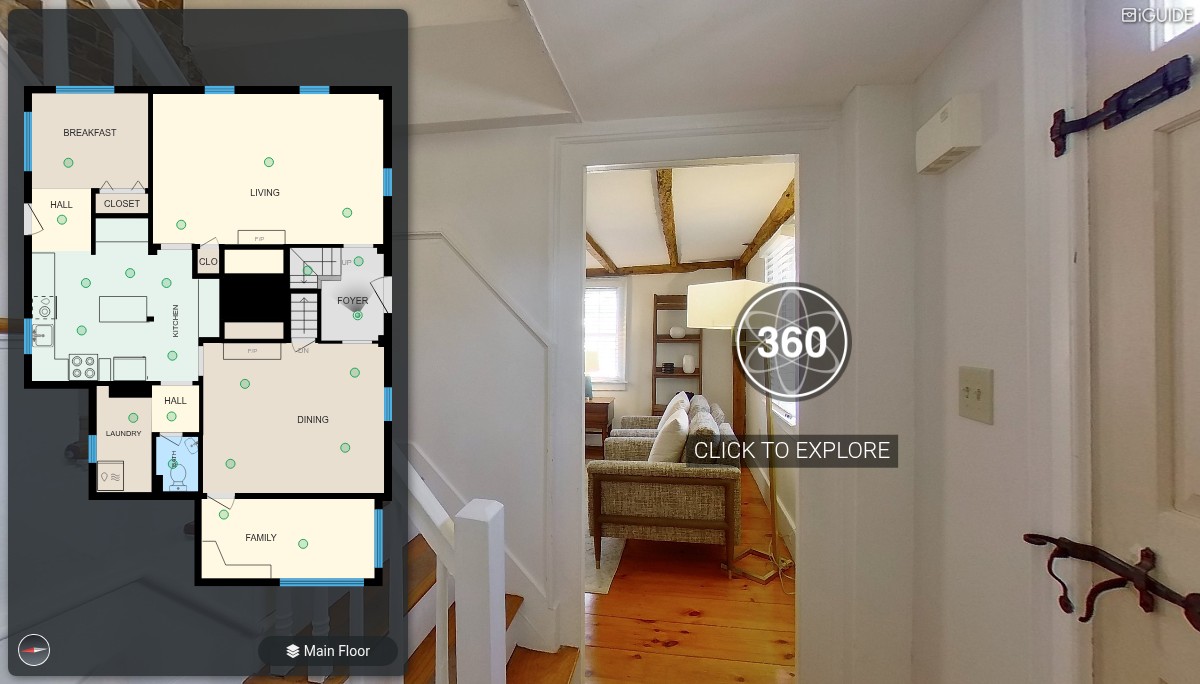 iGUIDE 3D Tour for 213 South St, Portsmouth, NH