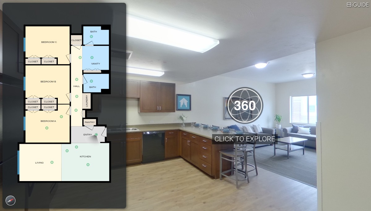 iGUIDE 3D Tour for Centre Square 3-Bedroom