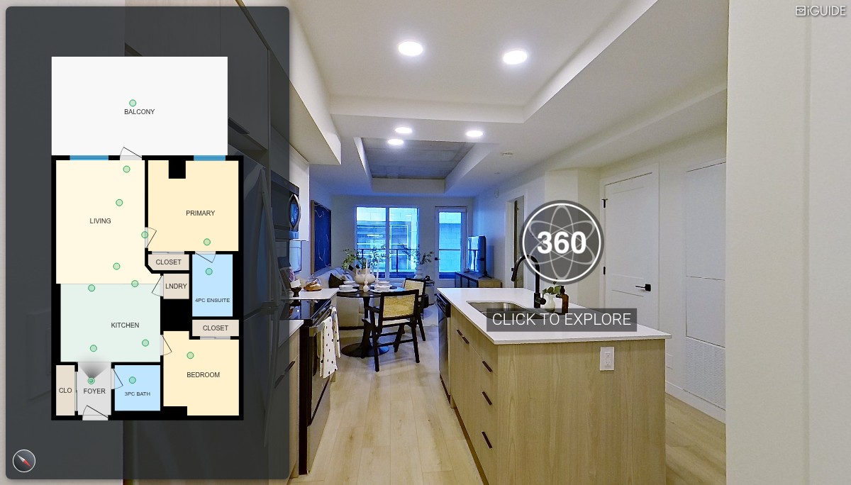 iGUIDE 3D Tour for 2 Bedroom-105 Ave 101 St NW, Edmonton, AB