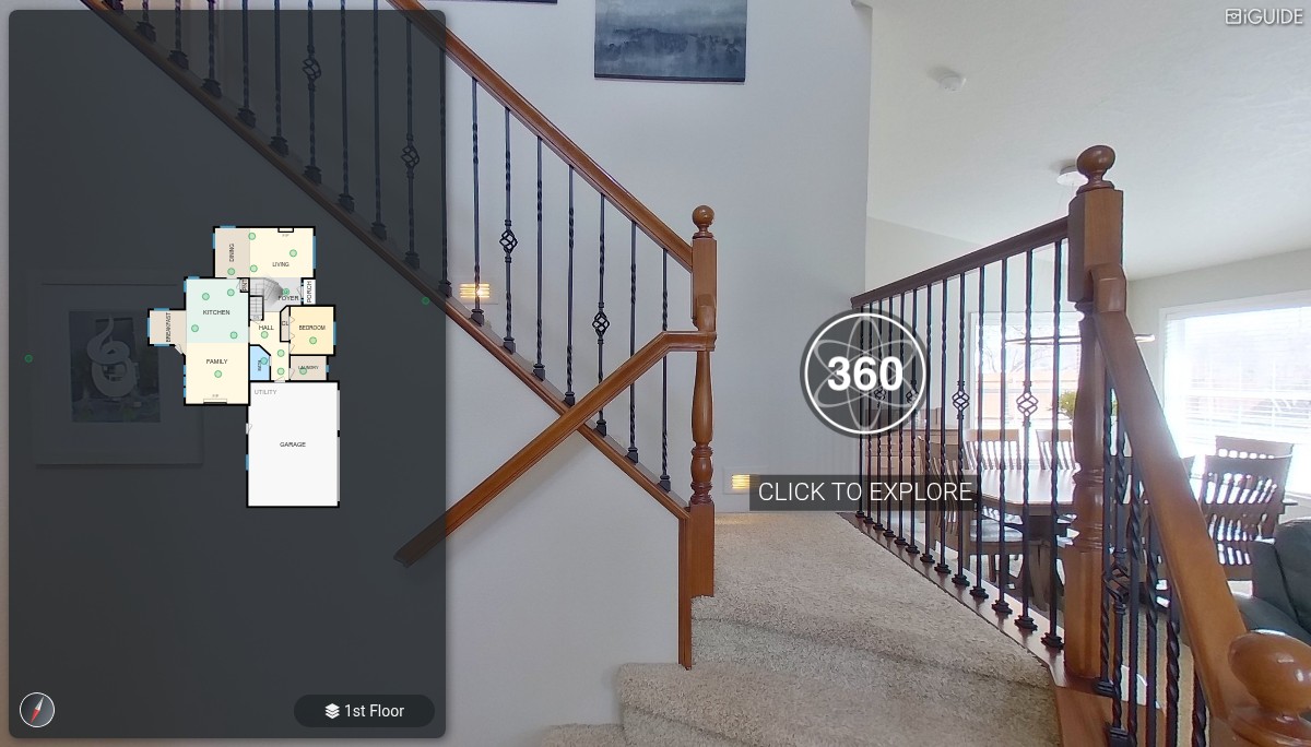 iGUIDE 3D Tour for 3195 S Tagish Pl, Meridian, ID