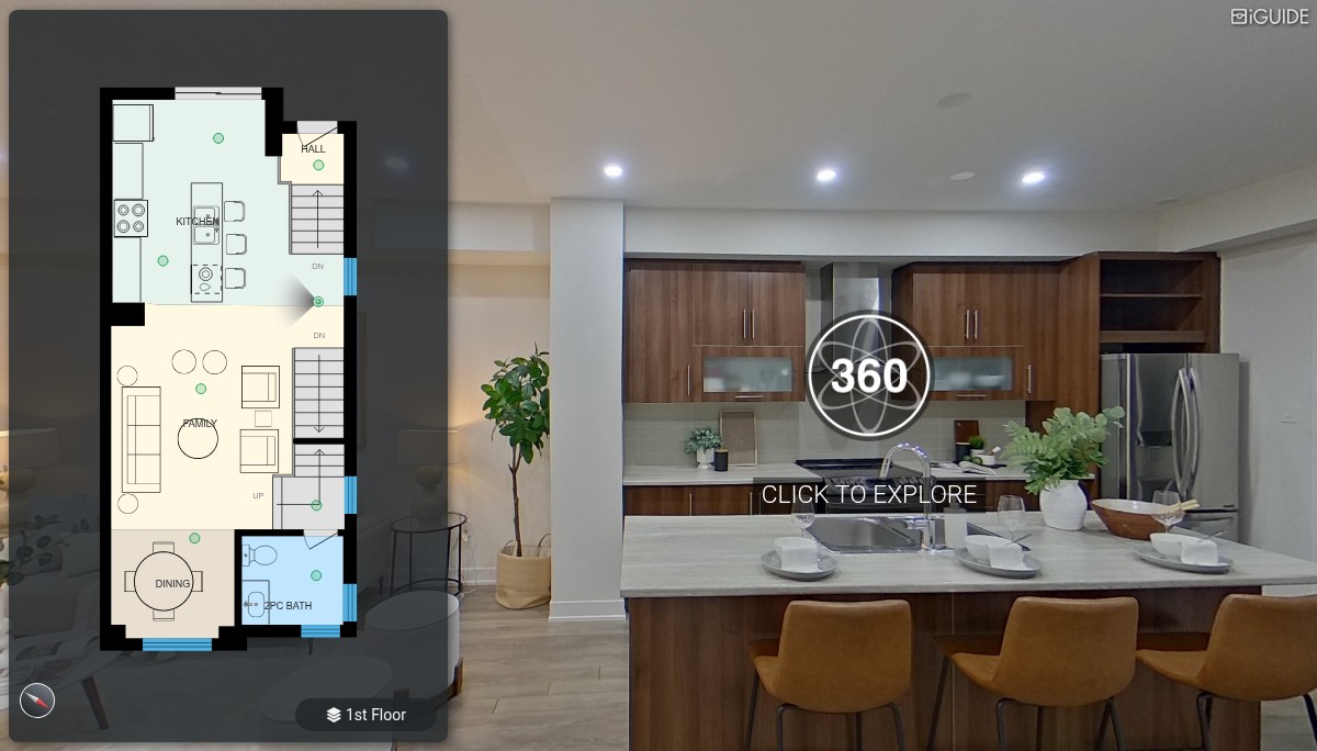 iGUIDE 3D Tour for 33 Donald Fleming Way, Whitby, ON