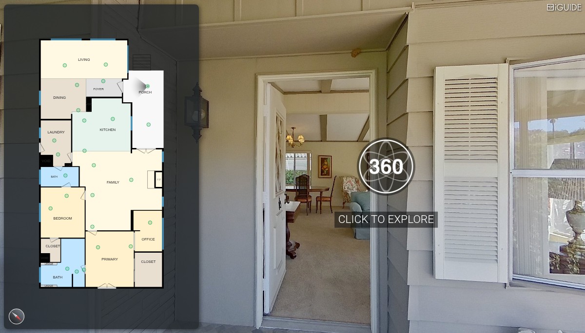 iGUIDE 3D Tour for 340 Old Mill Rd, SPC #194, Santa Barbara, CA