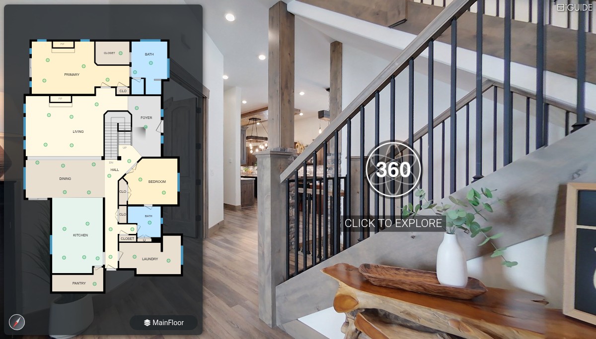 iGUIDE 3D Tour for 3738 The Pt, Island Park, ID
