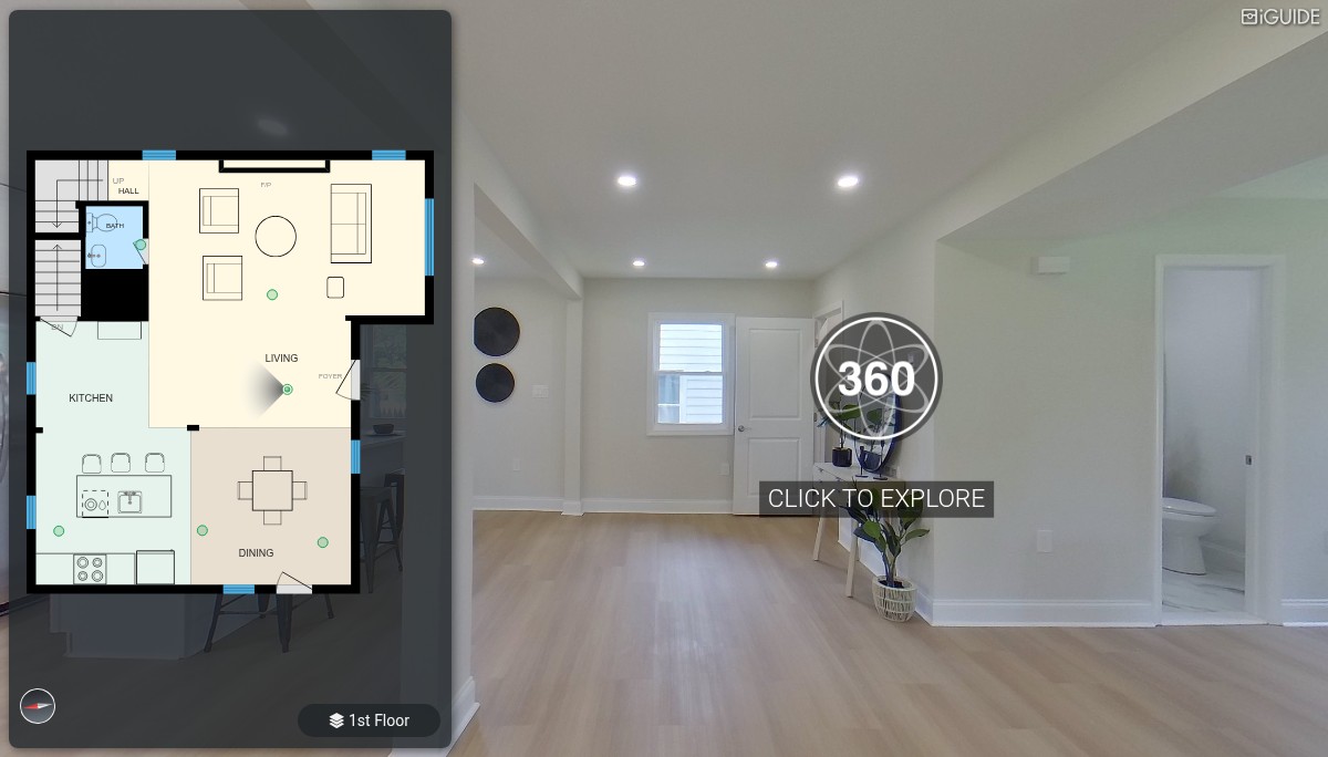 iGUIDE 3D Tour for 4810 Whitfield Chapel Rd, Lanham, MD