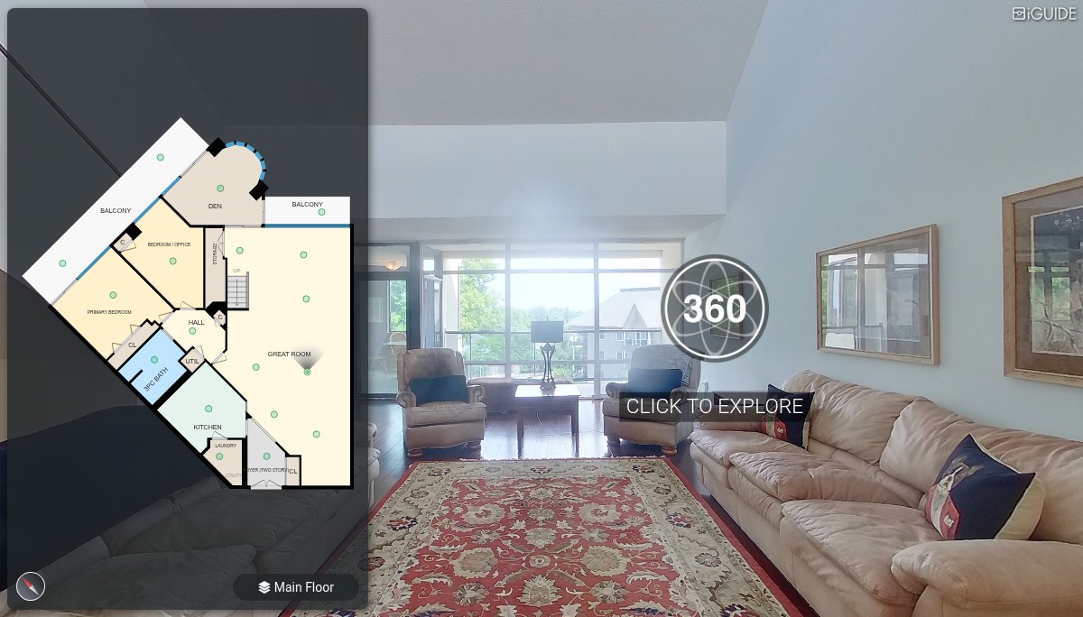 iGUIDE 3D Tour for 501-1818 Cherryhill Rd, Peterborough, ON