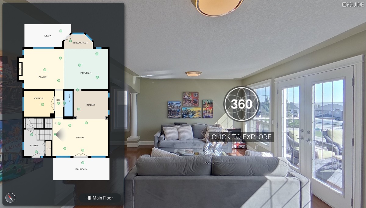 iGUIDE 3D Tour for 5619 Coach Hill Rd SW, Calgary, AB