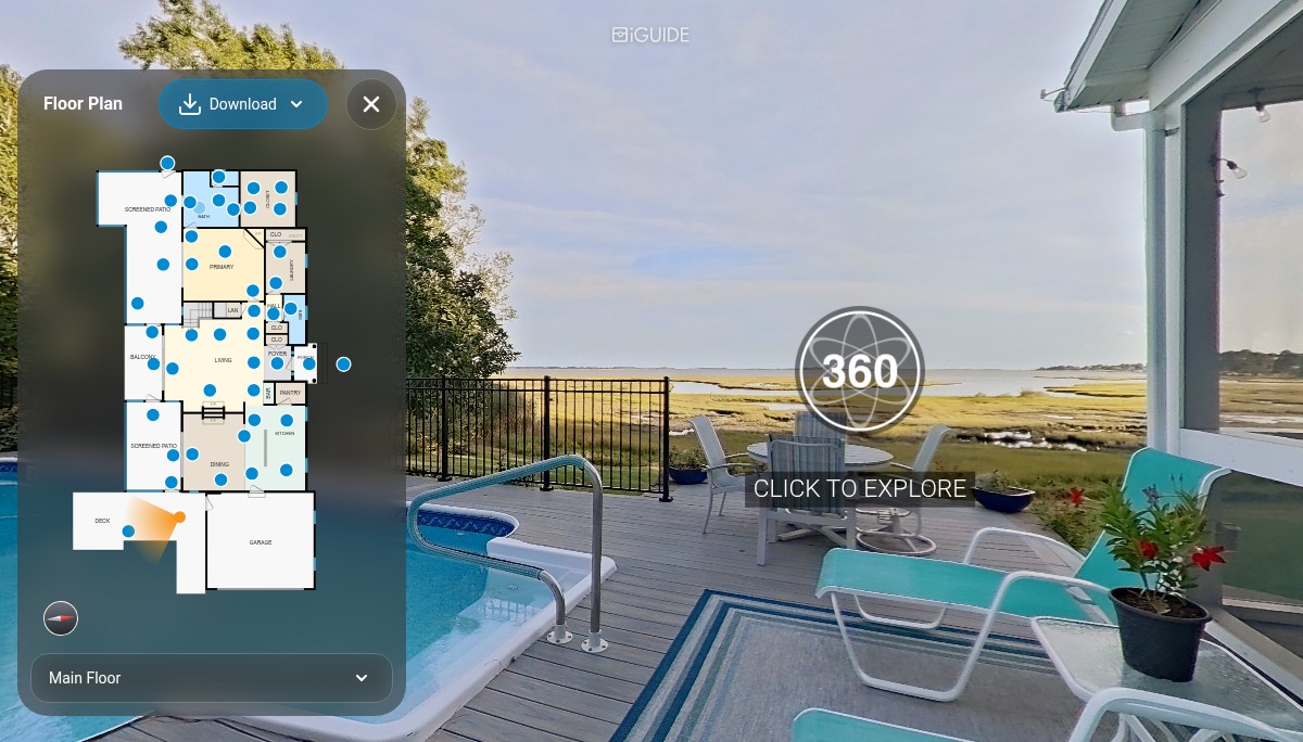 iGUIDE 3D Tour for 6322 Knoll Hill Dr, Berlin, MD