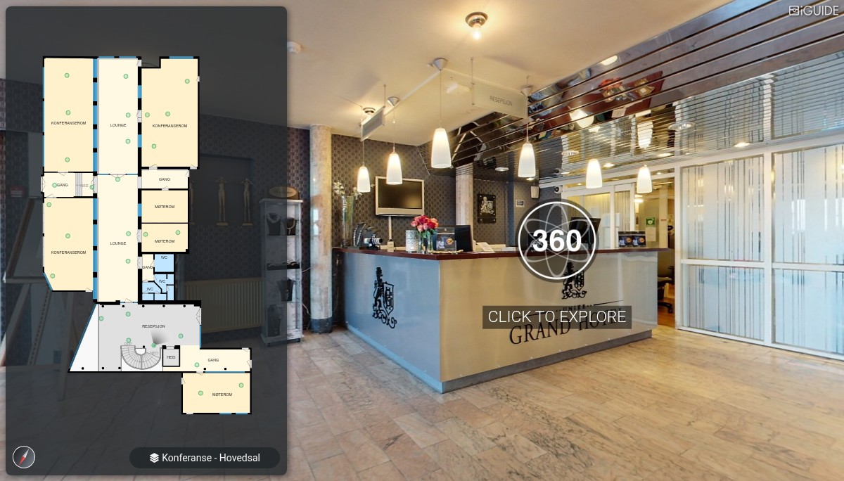 iGUIDE 3D Tour for Grand Hotel Åsgårdstrand