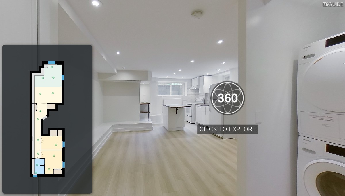 iGUIDE 3D Tour for Lower Level-14 Preston Pl, Toronto, ON