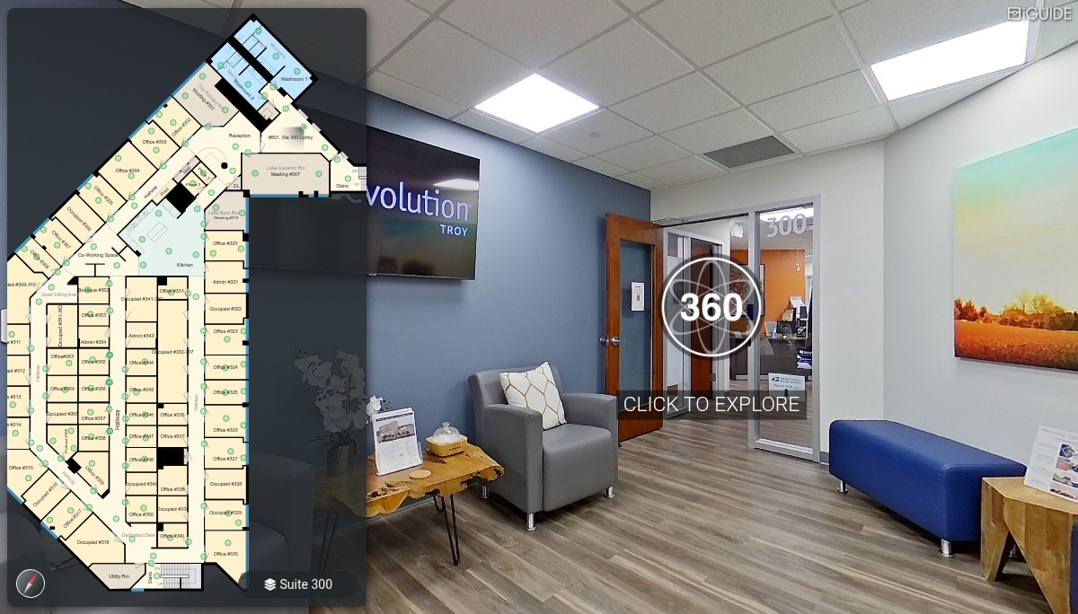 iGUIDE 3D Tour for Office Evolution Troy