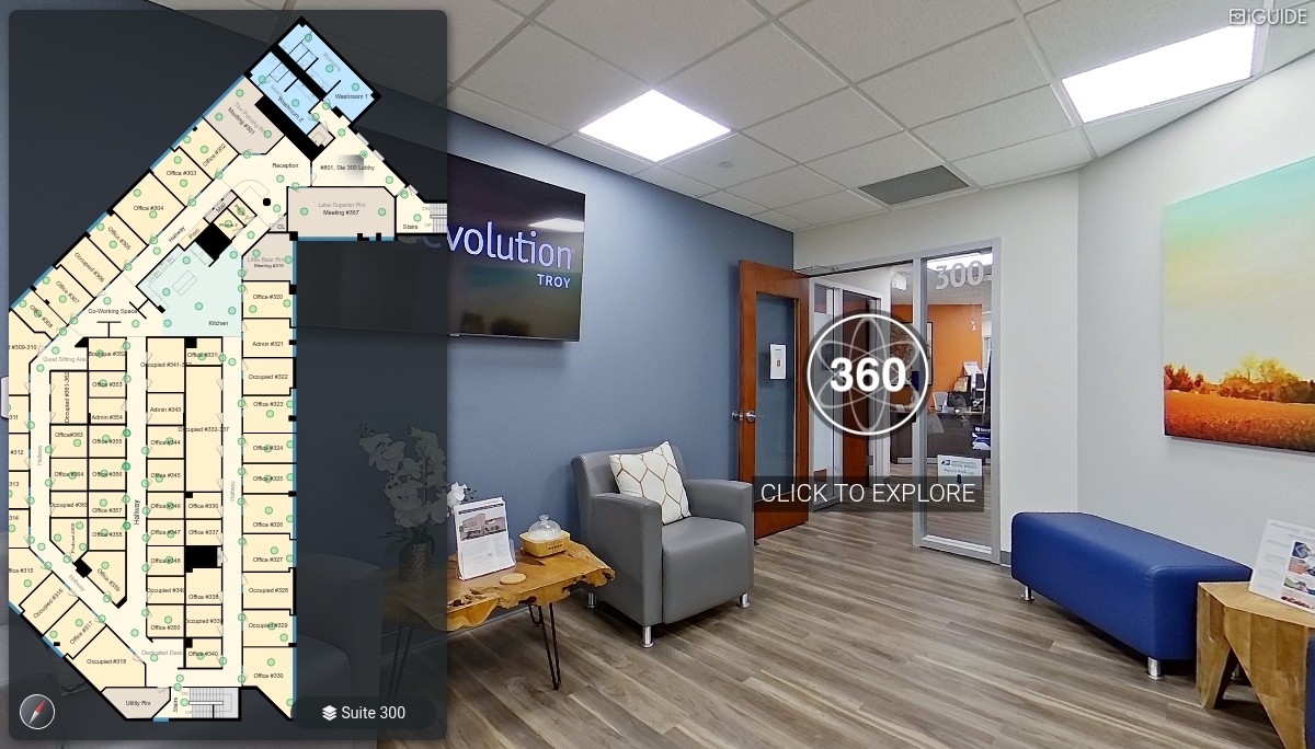 iGUIDE 3D Tour for Office Evolution Troy