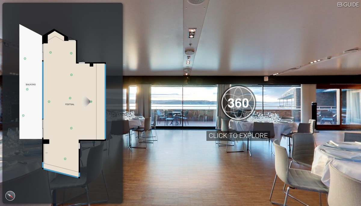 iGUIDE 3D Tour for Maritimt Museum - Selskapslokale