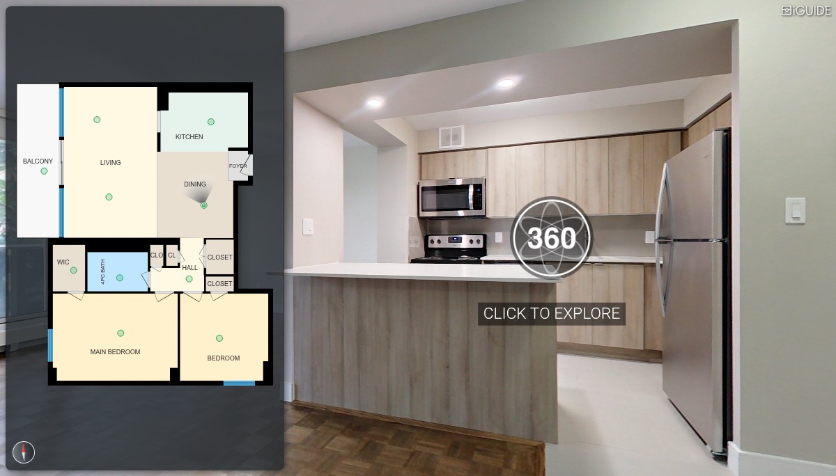 iGUIDE 3D Tour for High Park Village, 66 Oakmount Road - 2 bedroom - 875 sq. ft. - Suite 304