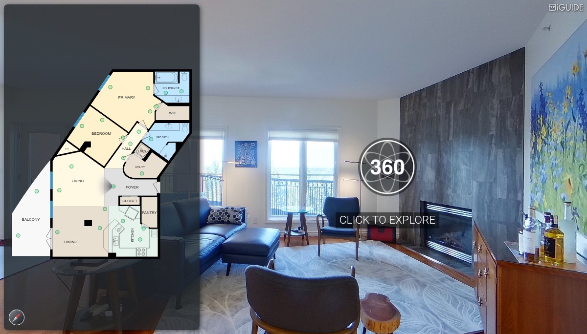 iGUIDE 3D Tour for 604-10108 125 St NW, Edmonton, AB